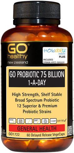 Go Healthy GO Probiotic 75 Billion 1-A-Day Capsules 60 – NZ Pharmacy ...