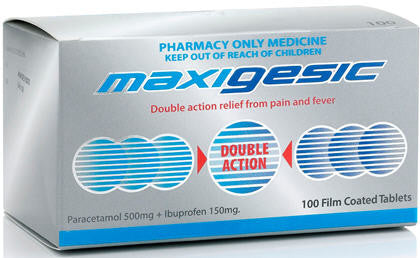 Maxigesic Dual Action Pain & Fever Relief - Economy Pack 100 Tablets ...